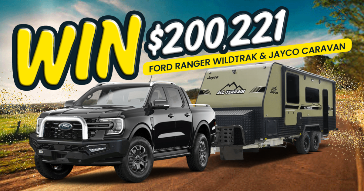 Win $200K Ford Ranger & Jayco Caravan | Camp Quality Raffle