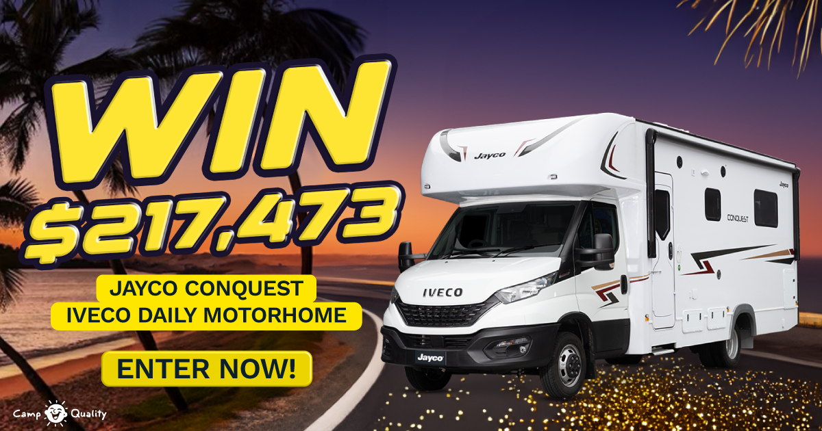 Win $217K Jayco Conquest Iveco Daily Motorhome | Camp Quality Raffle